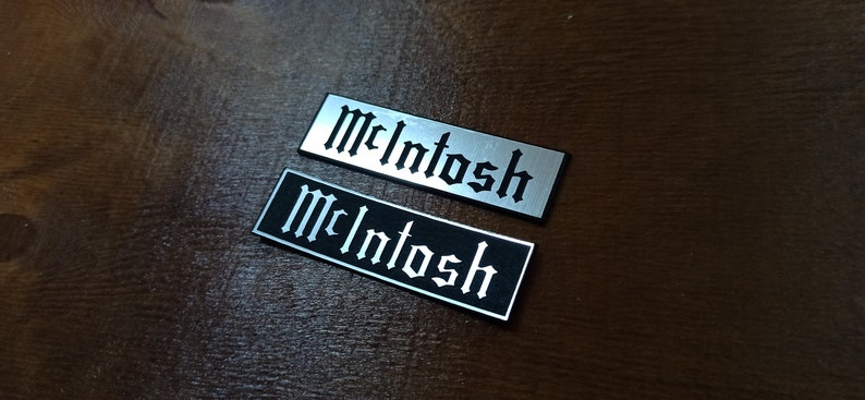 2x Mcintosh - Silver or Gold Logo - Metallic - Etsy