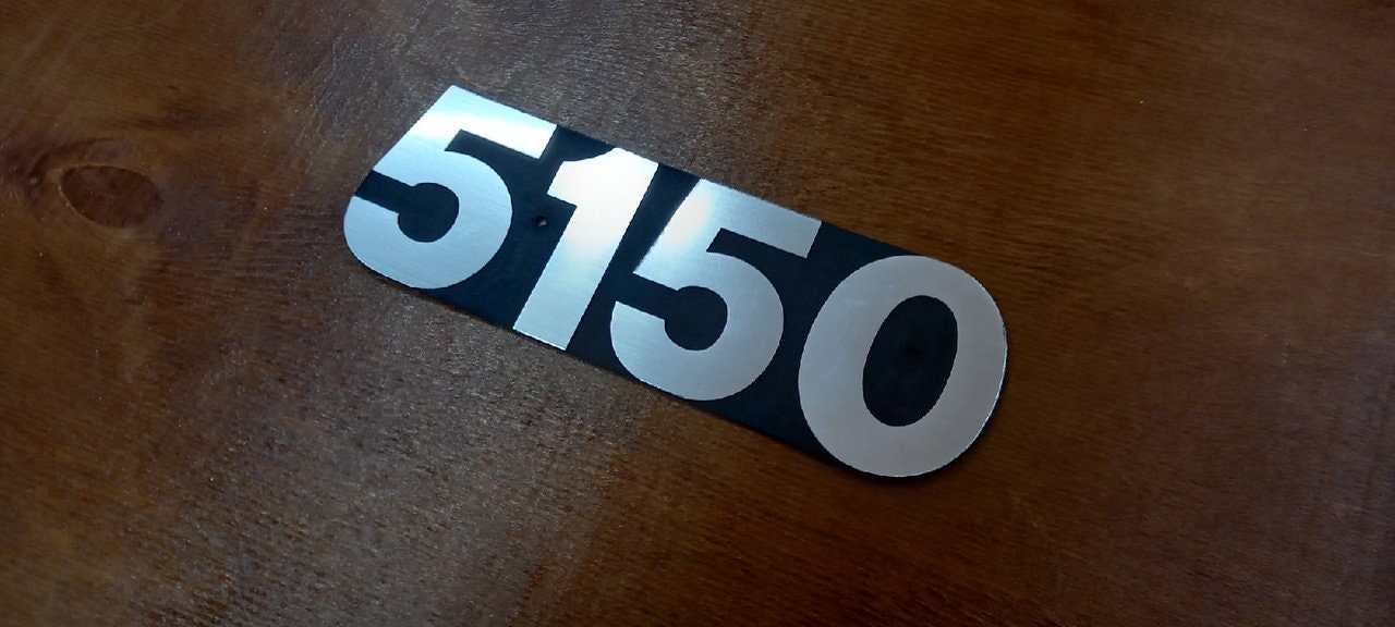 5150 Logo on Silver Amplifier - Etsy