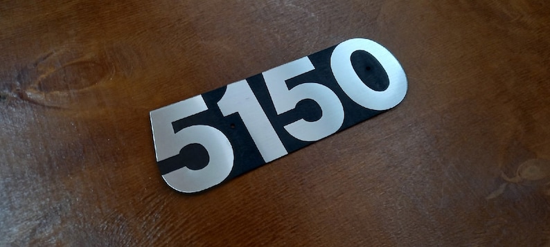 5150 Logo on Silver Amplifier - Etsy