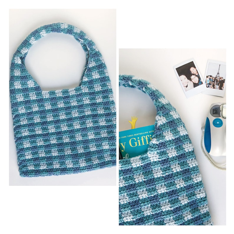 CROCHET GINGHAM BAG Pattern - Pdf Written Pattern - Etsy