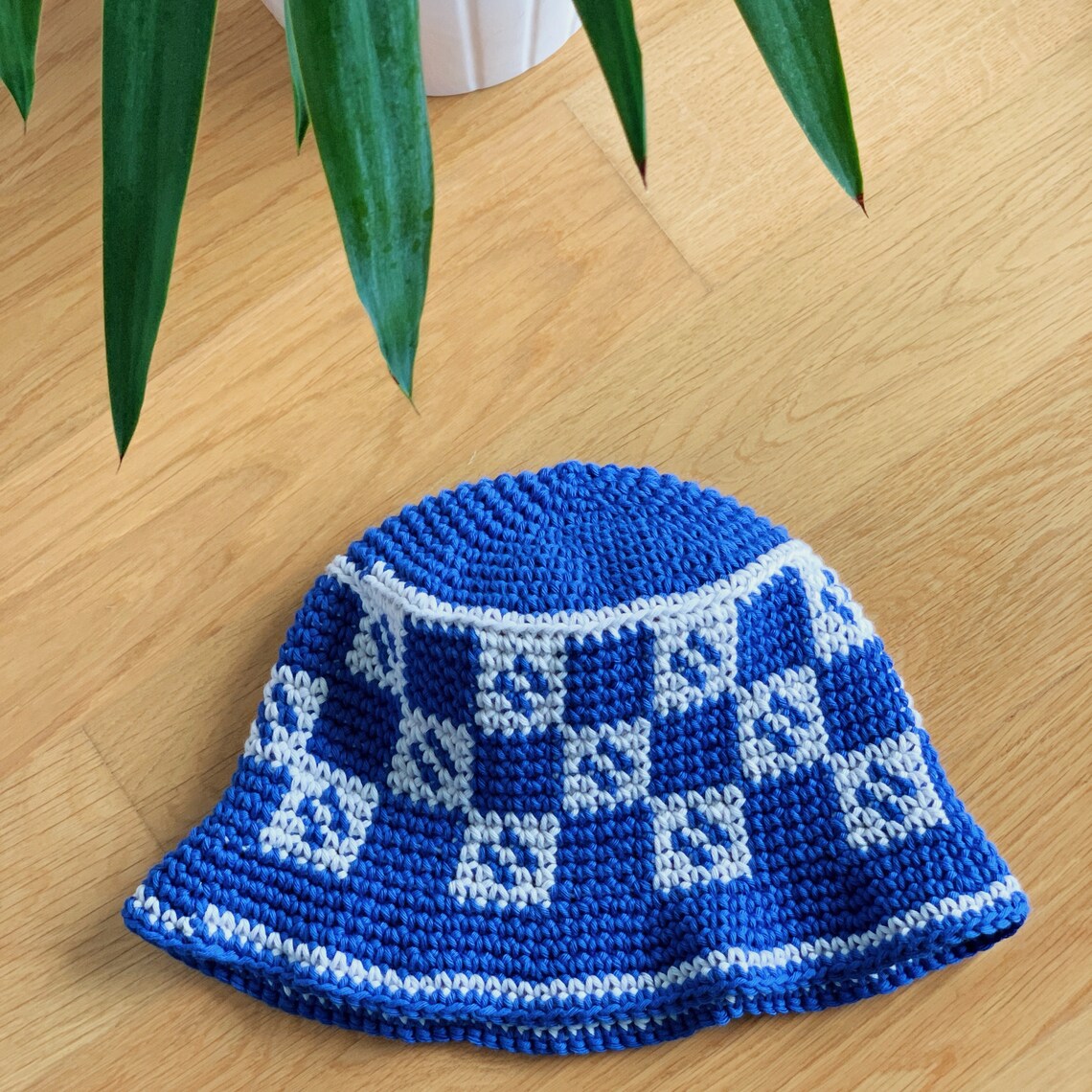 CROCHET BUCKET HAT Checkered Bucket Hat Customisable in - Etsy