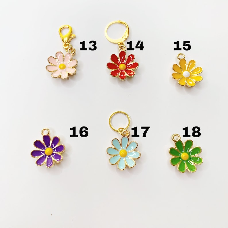 FLOWER STITCH MARKERS, Stitch Markers for Knitting and Crochet, Cute ...