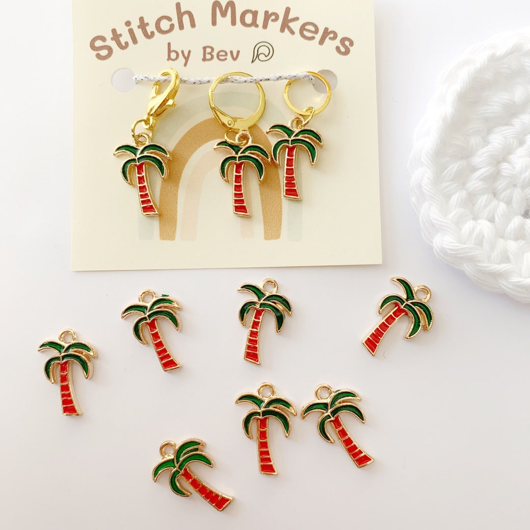 PALM TREE Stitch Marker, Stitch Markers for Knitting and Crochet, Cute ...