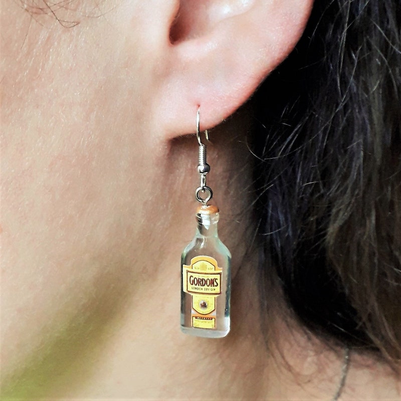 Tiny Bottle Earrings - Etsy
