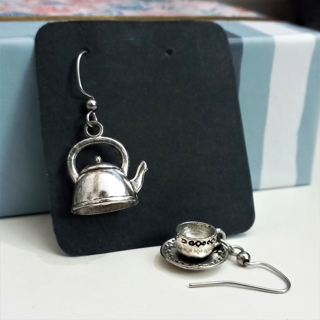 Original Teapot and Teacup Drop Earrings. Cute Gift for Tea Lovers ...