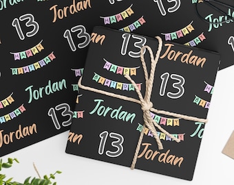 Custom Birthday Wrapping Paper, Personalized Birthday Wrapping Paper ...