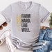 Farm Hard Live Well Tshirt, Farming T-shirt Gift, Farm Wife Christmas ...