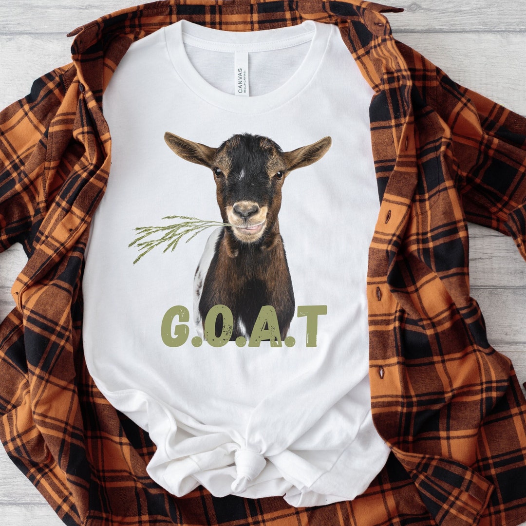 Funny Goat G.O.A.T. T-shirt: Farm Animal Graphic Tee - Etsy