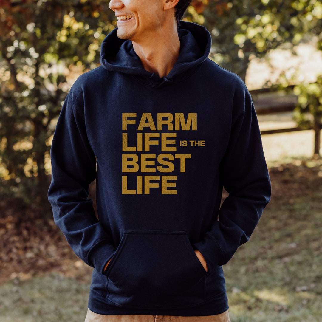 Farm Life Hoodie for Farmers and Agriculture Lovers, Gift for Farmers ...
