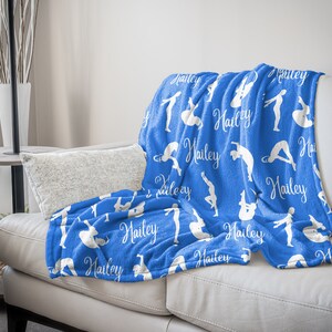 Personalized Springboard Diving Blanket, Custom Plush Blanket, Gift for ...