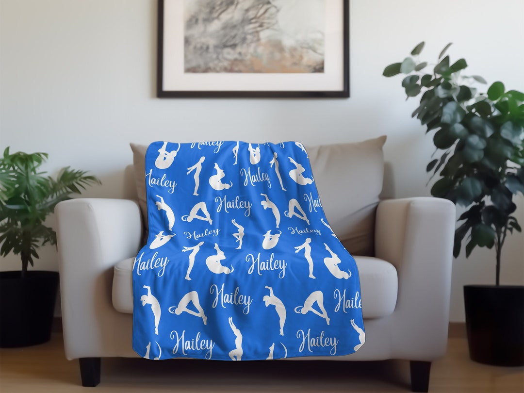 Personalized Springboard Diving Blanket, Custom Plush Blanket, Gift for ...