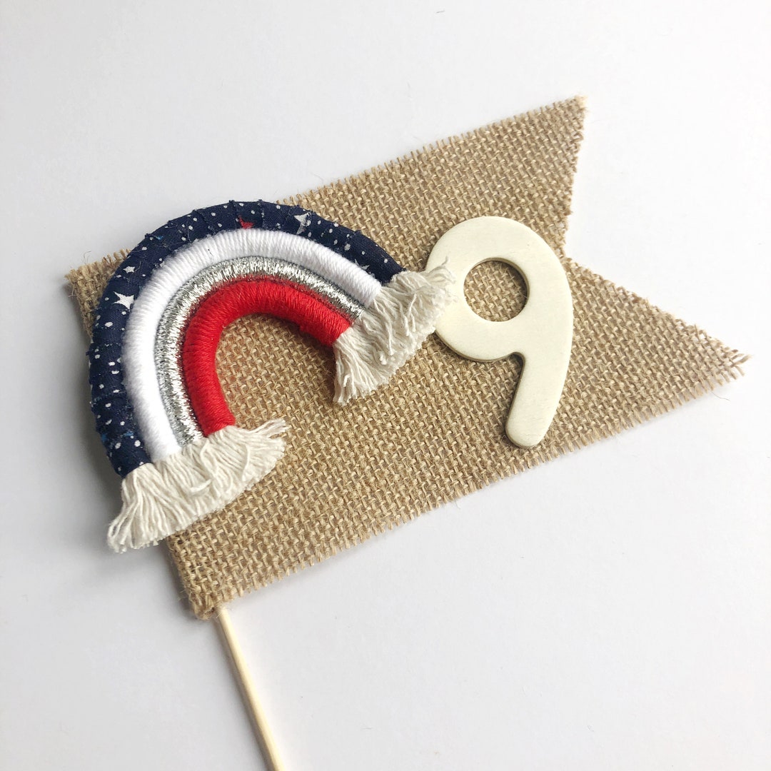 Birthday Cake Topper, Age 9 Cake Topper, Space Cake Topper, 9 Year Old ...