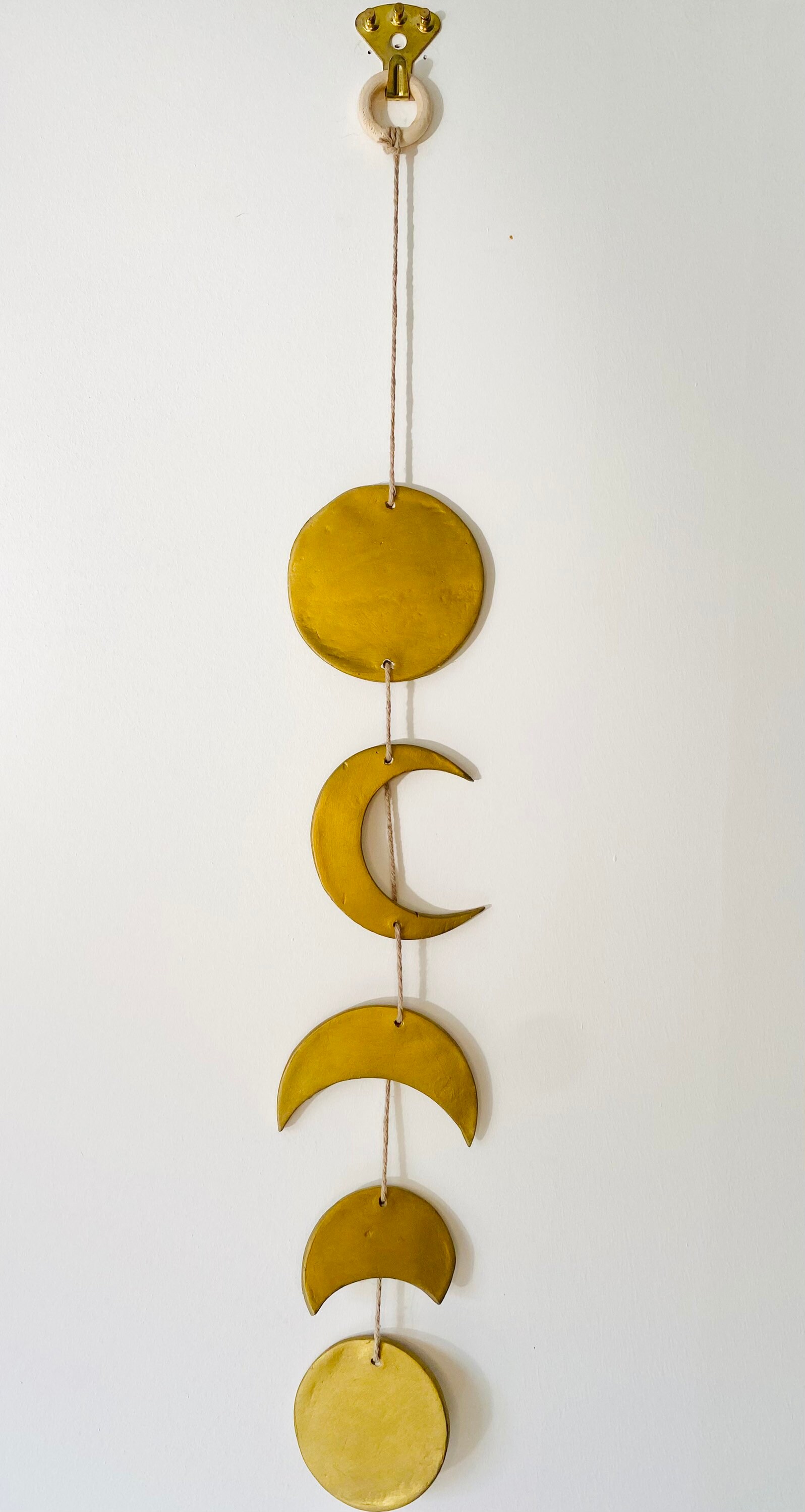 Moon Phases Air Dry Clay Wall Hanging - Etsy