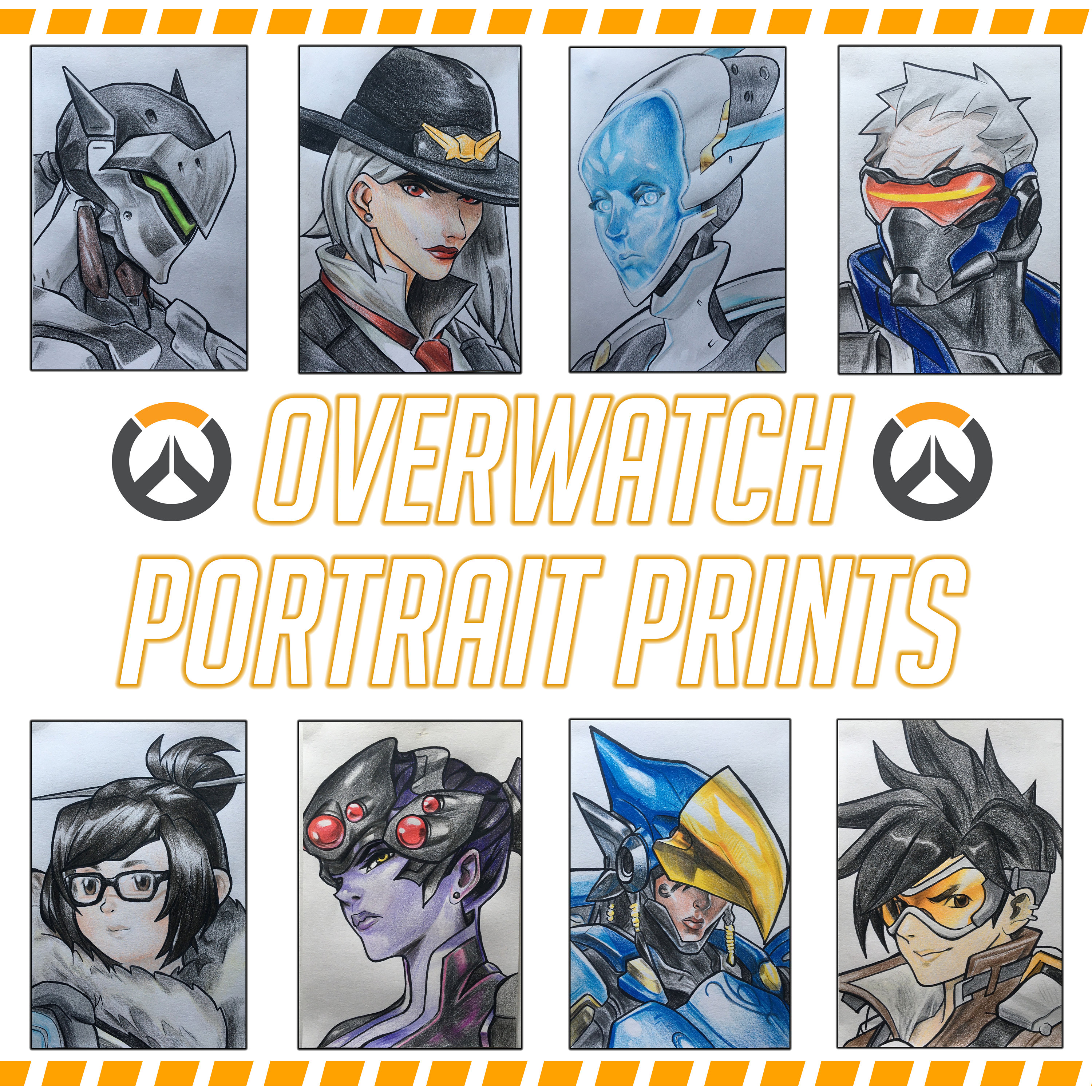Overwatch Portrait Prints [DAMAGE] - Etsy