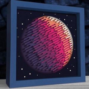 3D Planet and Space, Shadow Box Svg, Paper Cut Files, for Cricut, for ...