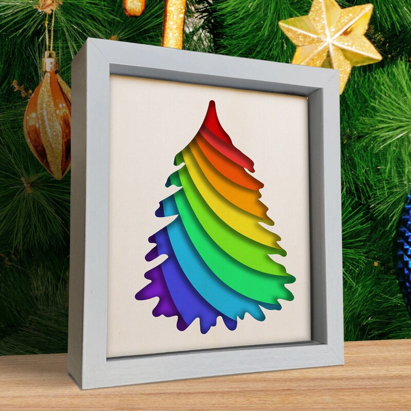 Shadow Box Svg Christmas - Etsy