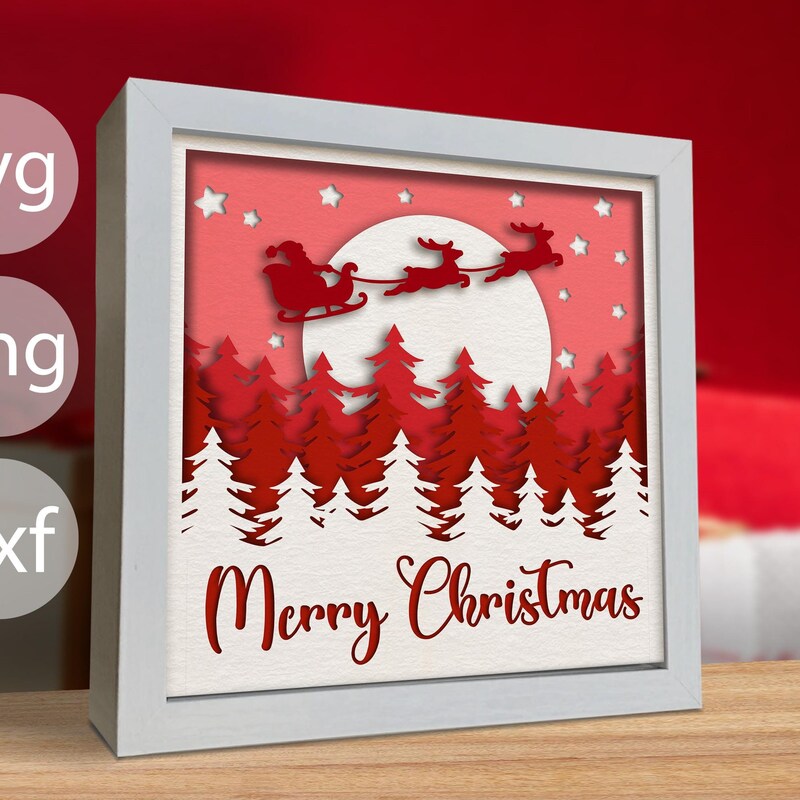 Christmas Shadow Box - Etsy