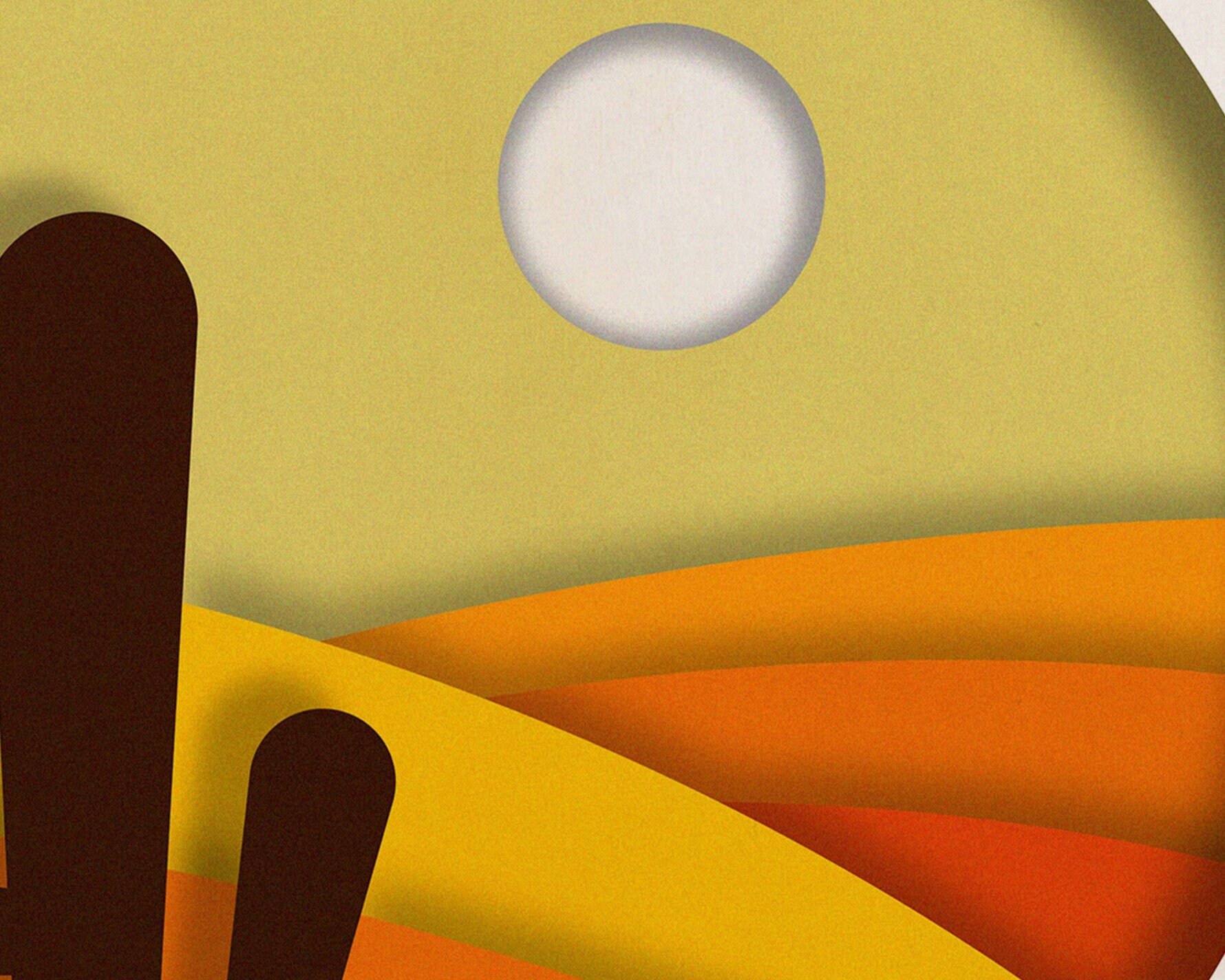 3D Desert Shadow Box, 3D Landscape Papercut, 3D Silhouette Layers, SVG ...