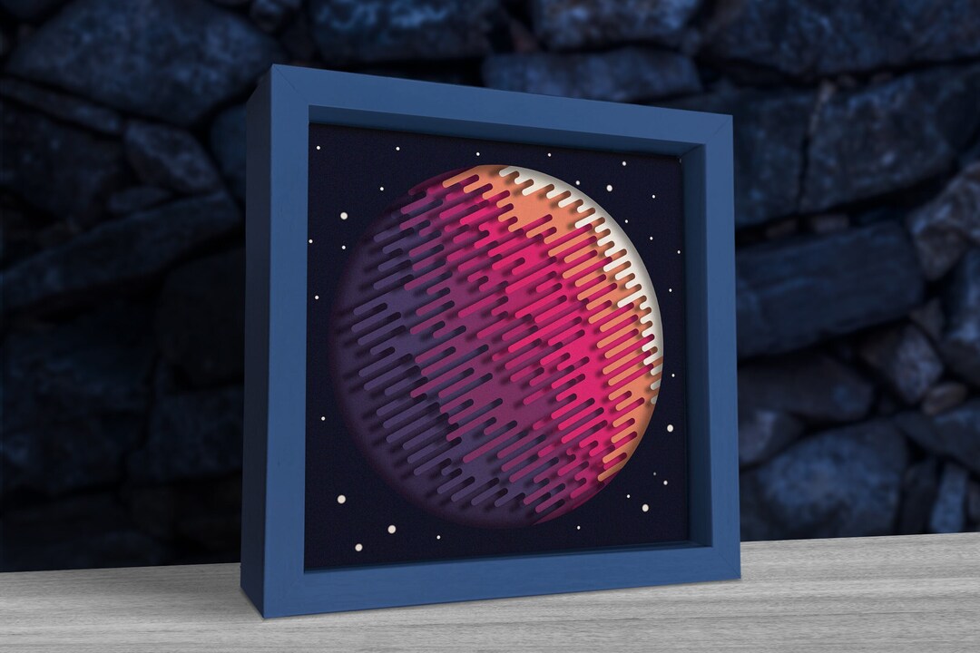3D Planet and Space, Shadow Box Svg, Paper Cut Files, for Cricut, for ...