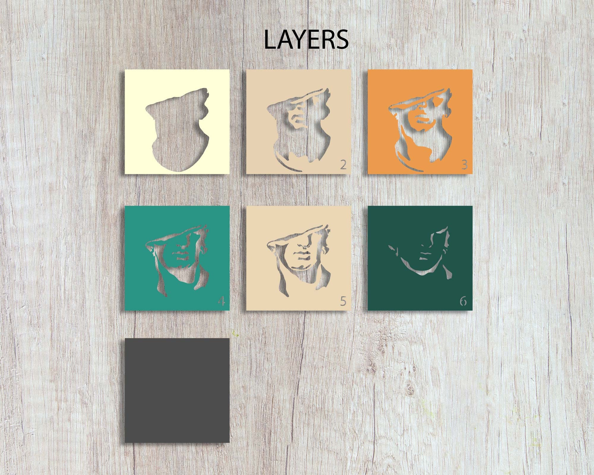 3d David Shadow Box Svg, Files for Cricut, for Silhouette, CNC Cutting ...