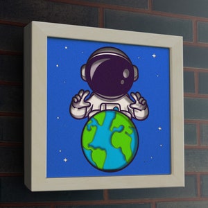 3d Astronaut Shadow Box, Papercut, Files for Cricut, for Silhouette ...