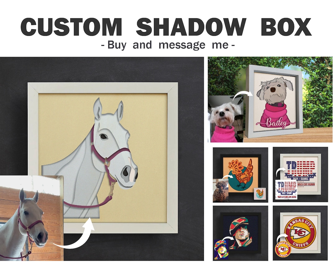 Custom Shadow Box SVG / Personalize Shadow Box / Custom Gift / Custom ...