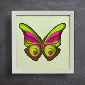 3d Butterfly Shadow Box Bundle, 3d Svg Bundle, Multilayer Paper Cut ...