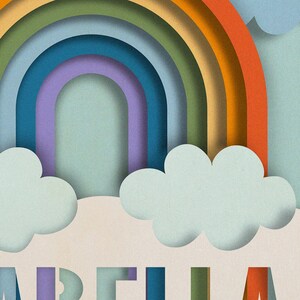 3D Custom Name Shadow Box, Rainbow Svg, Files for Cricut and Silhouette ...