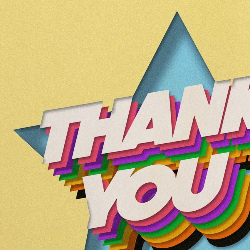 Thank You SVG Shadow Box 3d Gift Svg Papercut Digital - Etsy