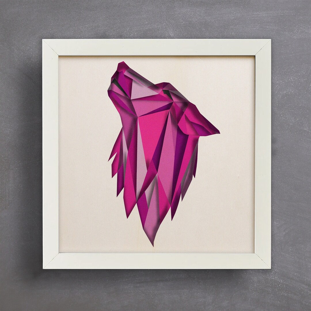 3D Wolf Shadow Box Svg, 3d Home Decor, 3d Cricut Projects, for ...