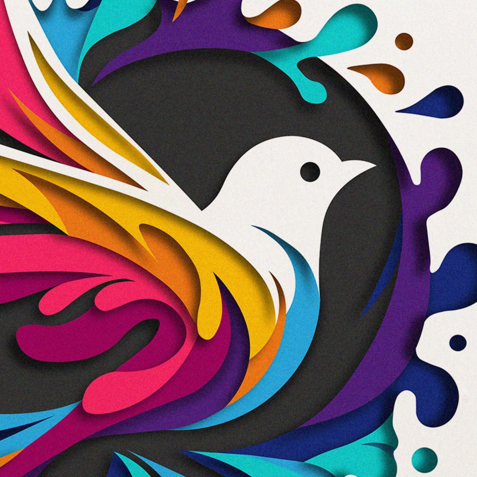 Layered Bird SVG, Shadow Box Template, Sparrow Bird 3D SVG Shadowbox ...