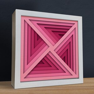 Geometric Decorative 3d Svg, Shadow Box Svg, Multilayer Paper Cut ...