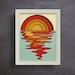 3d Sunset View Shadow Box, 3d Layered Art, Paper Cut,files for Cricut ...