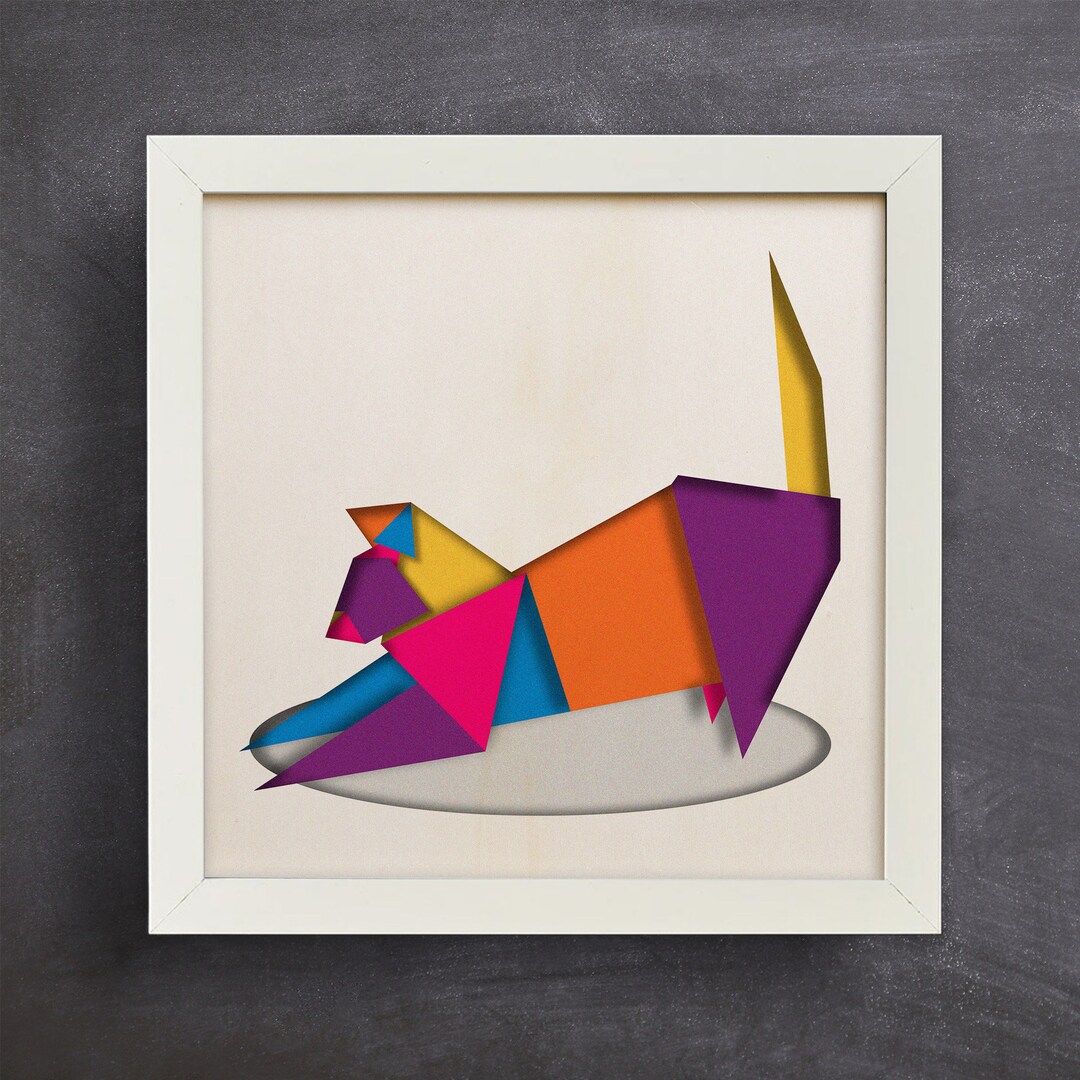 3d Cat Svg, Shadow Box Svg, Paper Cut, Cute Cat Svg, Files for Cricut ...