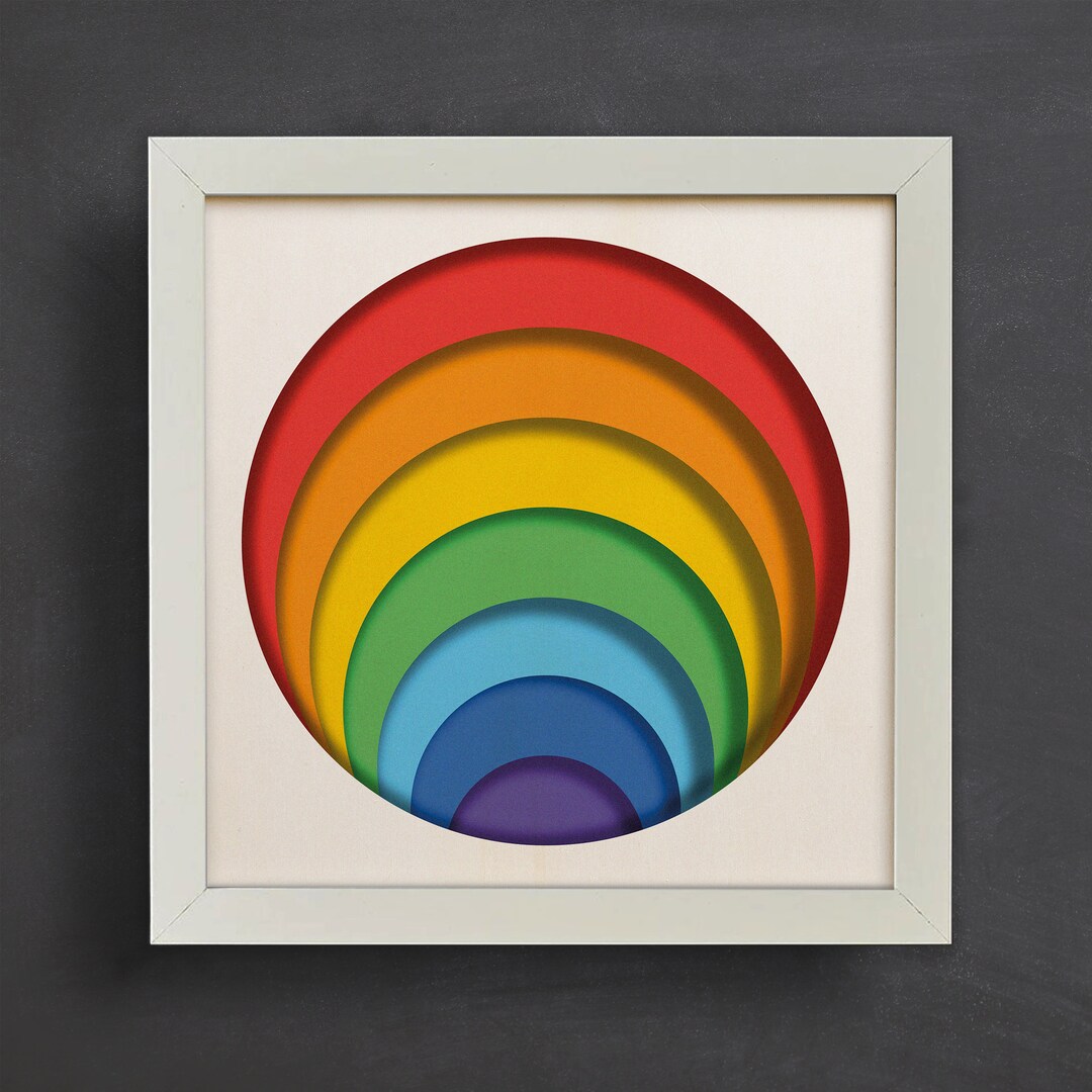 Colorful Deep, Shadow Box Svg, Multilayer Paper Cut, Files for Cricut ...