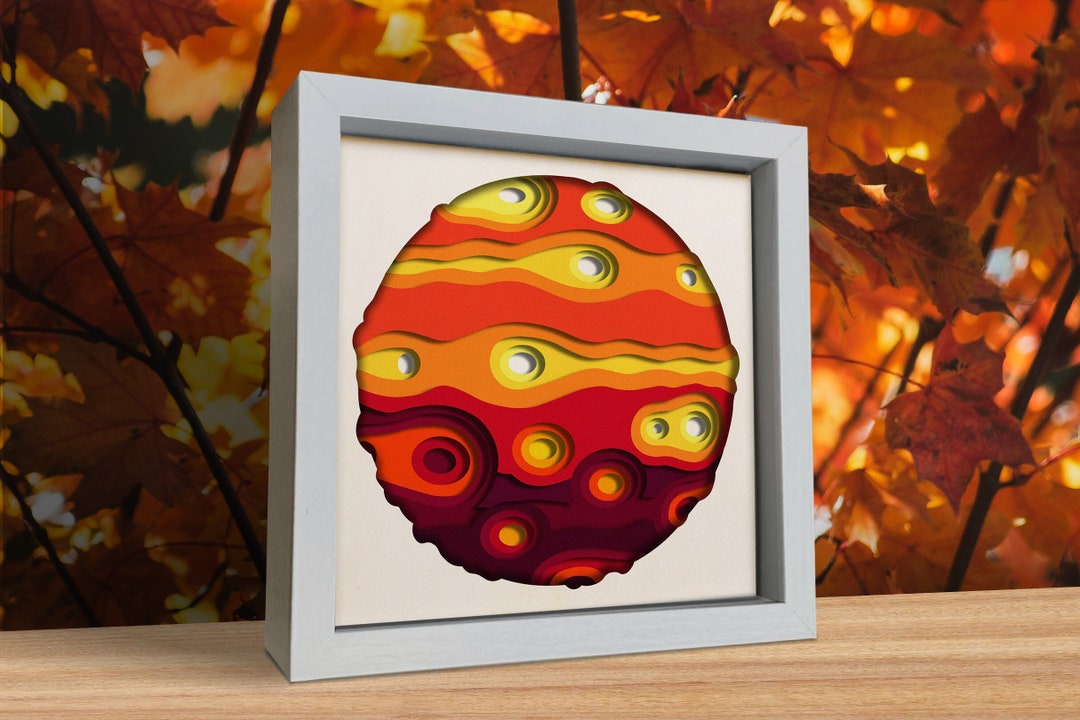 3D Sun, Shadow Box Svg, Paper Cut Files, for Cricut, for Silhouette ...