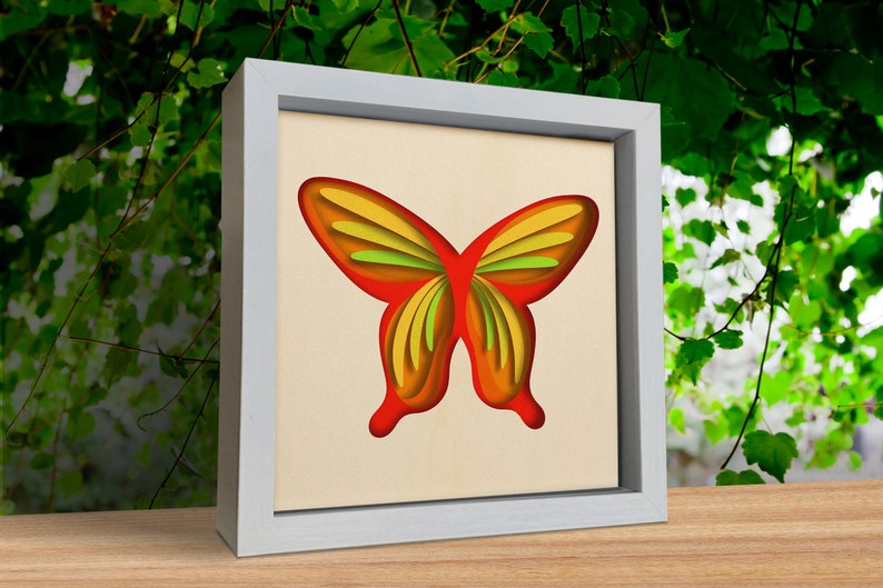 3d Butterfly Shadow Box Bundle 3d Svg Bundle Multilayer - Etsy