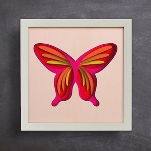 3d Butterfly Shadow Box Bundle, 3d Svg Bundle, Multilayer Paper Cut ...