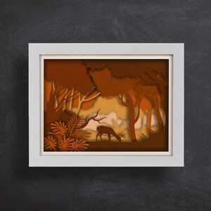 3d Jungle Shadow Box, 3d Landscape Svg, Layered Svg, Files for Cricut ...