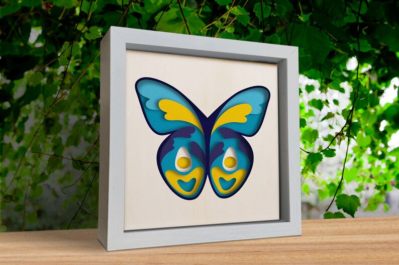 3d Butterfly Shadow Box Bundle 3d Svg Bundle Multilayer - Etsy