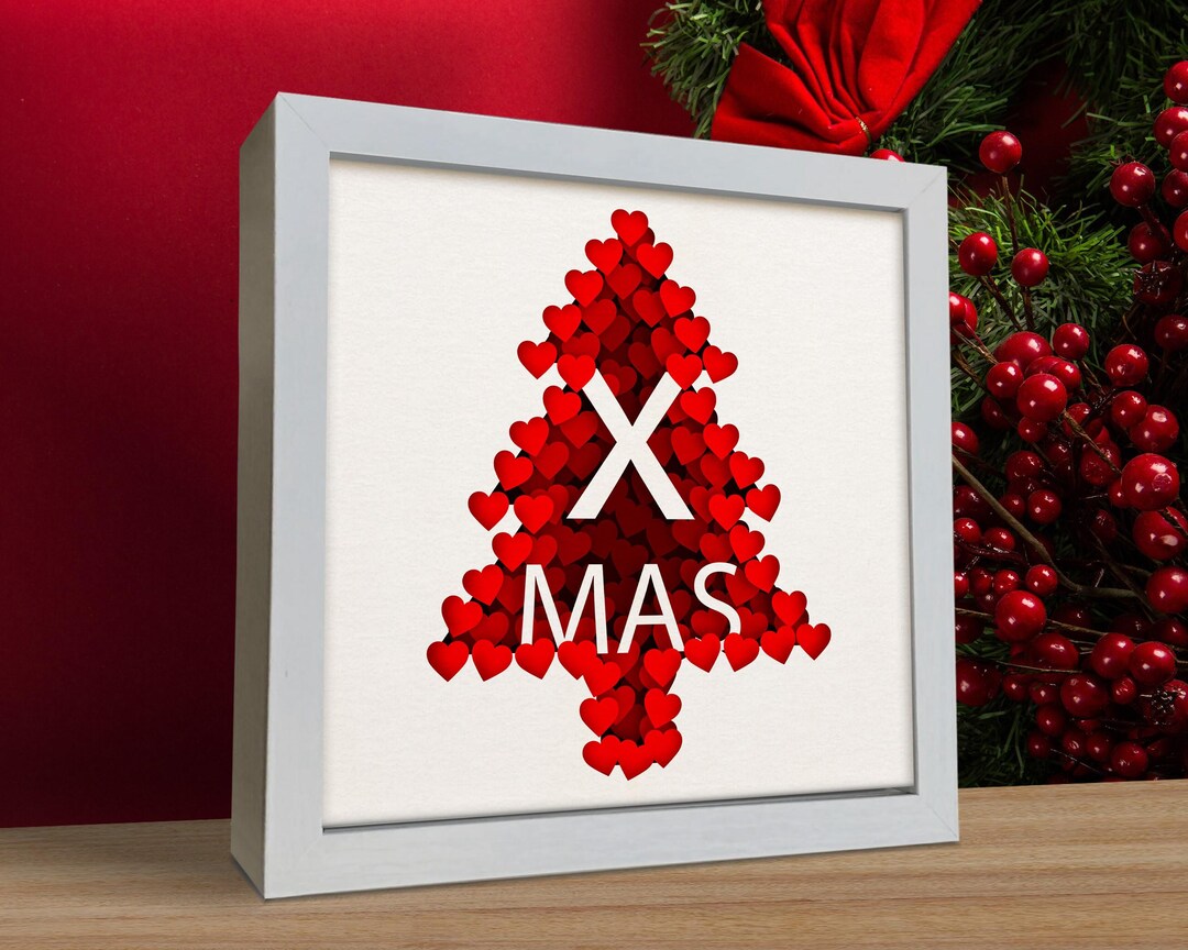 3d Christmas Tree, Shadow Box Svg, 3d Christmas Layers, Paper Cut ...
