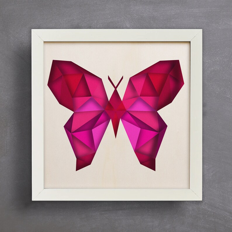 3d Butterfly Svg Shadow Box Svg 3d Polygon Art Files for - Etsy UK