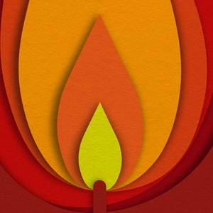 3d Fire Svg, Shadow Box Templates, Paper Cut Files, Cardstock Svg, for ...