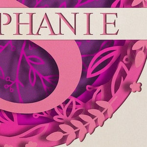 3d Split Monogram Shadow Box, Custom Name, Alphabet Family Name SVG, A-Z Letters, Name Gift SVG ...