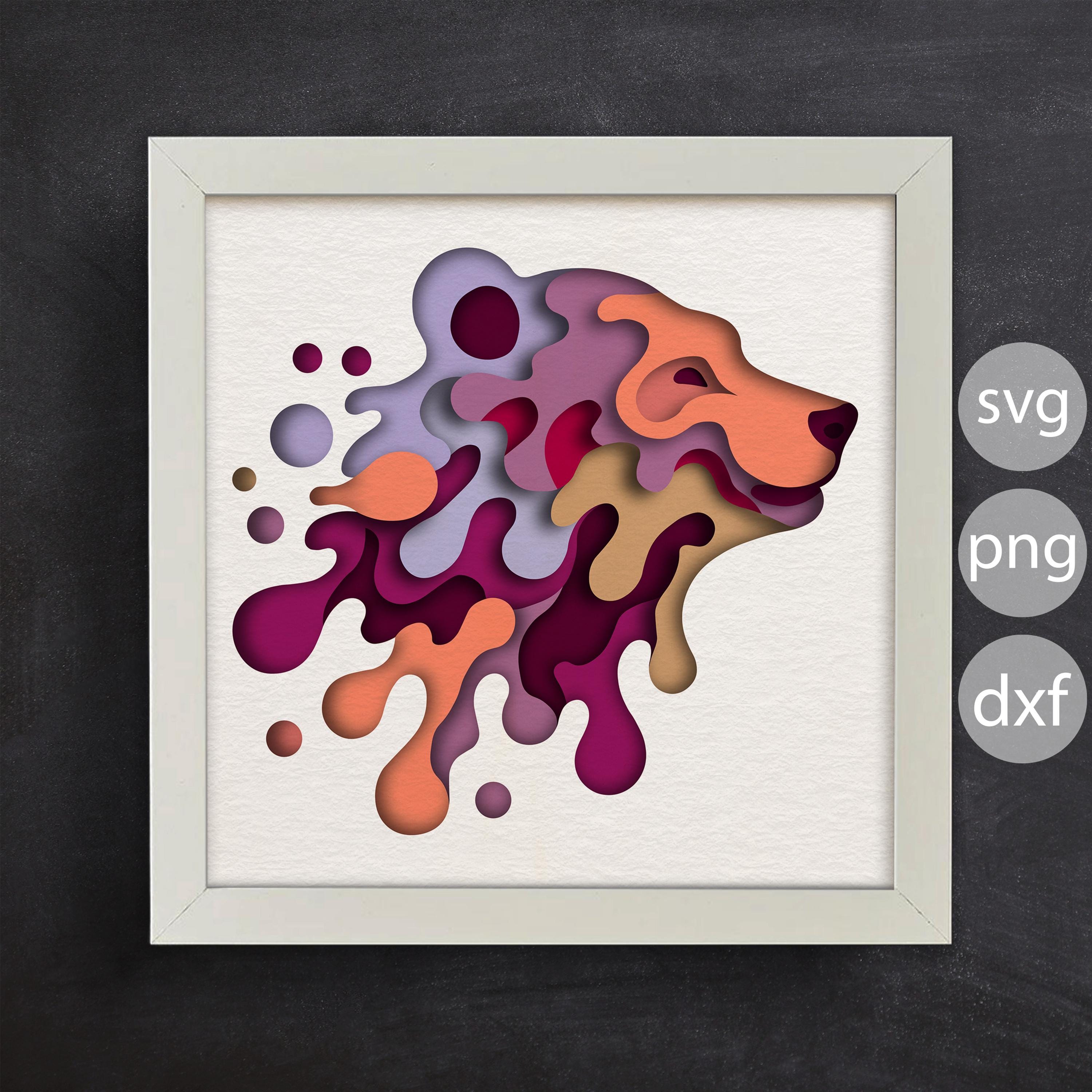3d Bear Svg, Shadow Box SVG - 3d Colorful Bear Svg, Multilayered ...