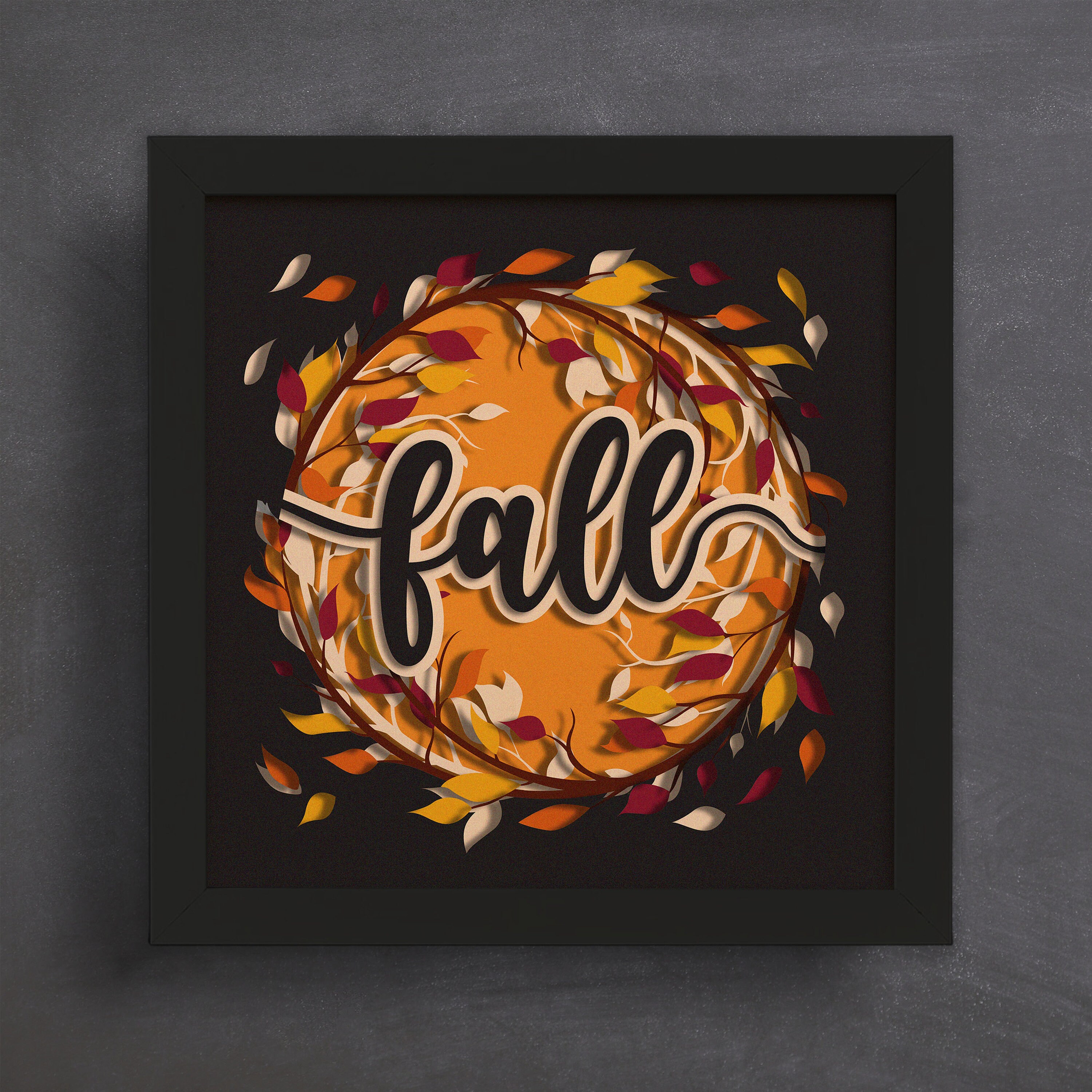 3d Fall Svg Shadow Box, for Cricut, for Silhouette, CNC Cutting, Svg ...