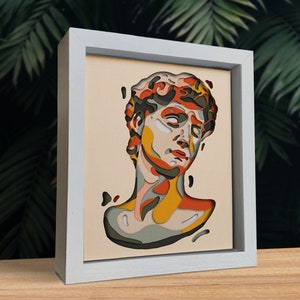 3d David, Shadow Box, 3d Layered Art, Paper Cut, Files for Cricut, for ...