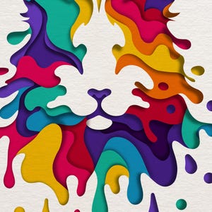 3d Cat, Shadow Box Templates / SVG for Cardstock / 3D Cat Shadow Box ...