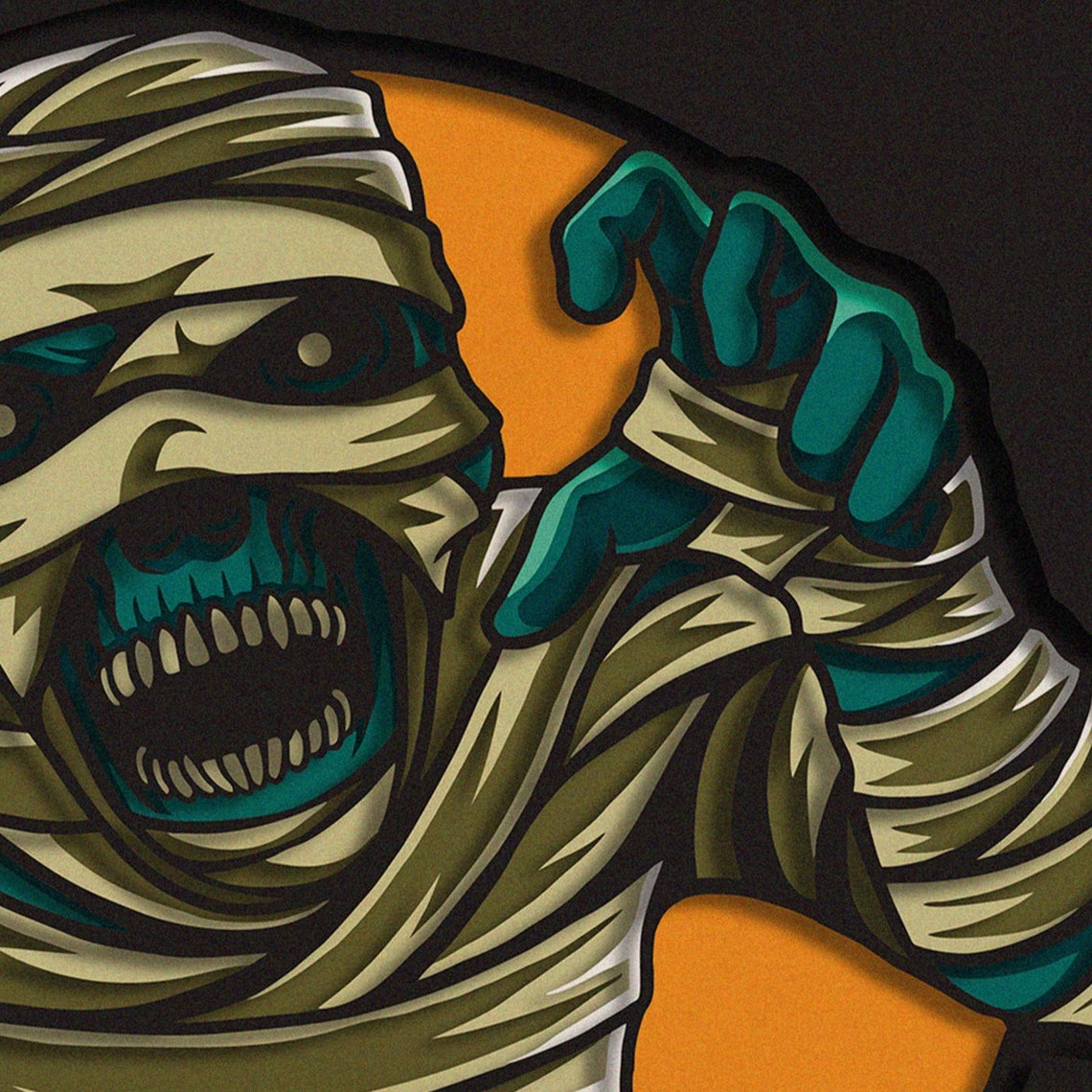 3d Mummy Svg, Shadow Box, Paper Cut, Halloween 3d Layered, Spooky Svg ...