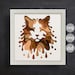 3d Cat, Shadow Box Templates / SVG for Cardstock / 3D Cat Shadow Box ...